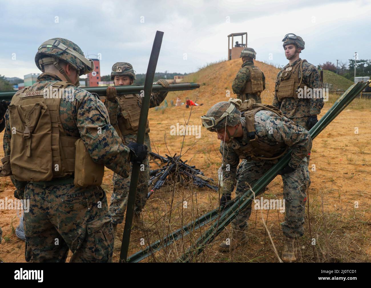 U.S. Marines with 3rd Landing Support Battalion, Combat Logistics ...