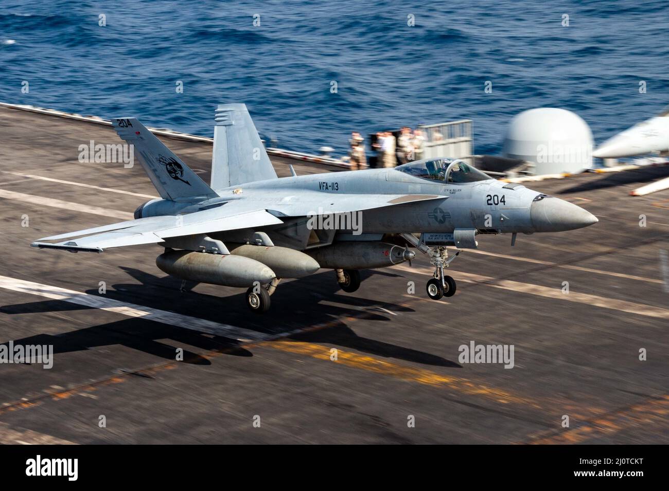 220123-N-MD461-1145 SOUTH CHINA SEA (Jan. 23, 2022) An F/A-18E Super ...