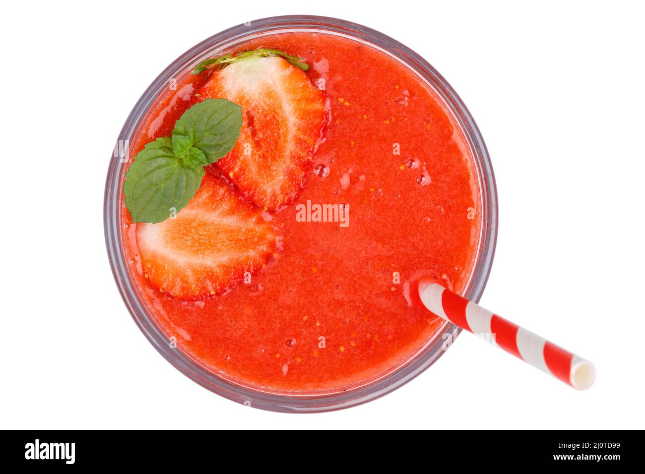 Strawberry smoothie fruit juice drink juice strawberry in glass ...