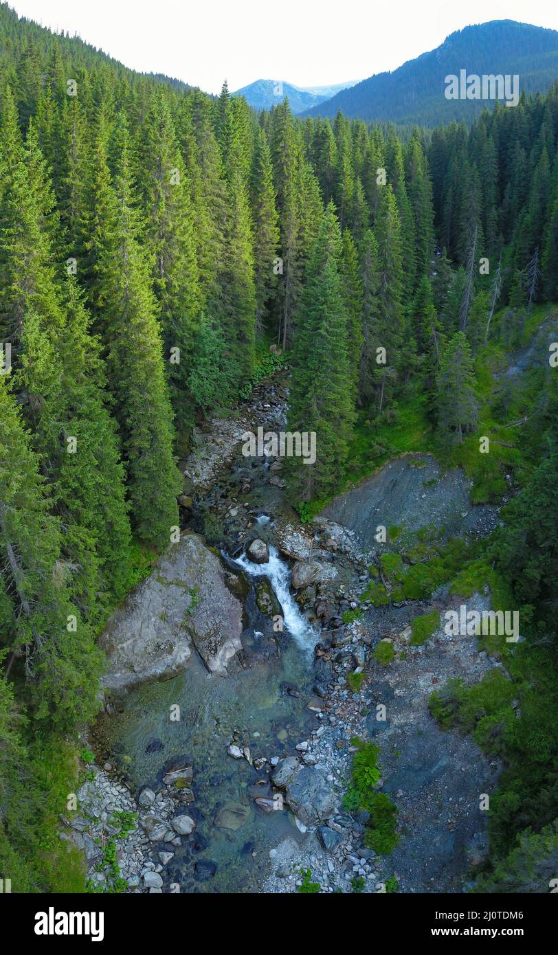 Aerial bridge river mountain hi-res stock photography and images - Alamy