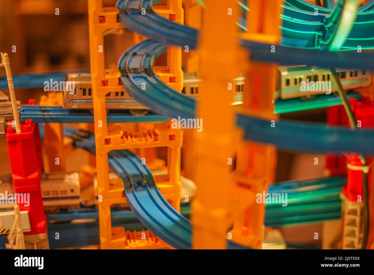 Image of line of toys Stock Photo - Alamy