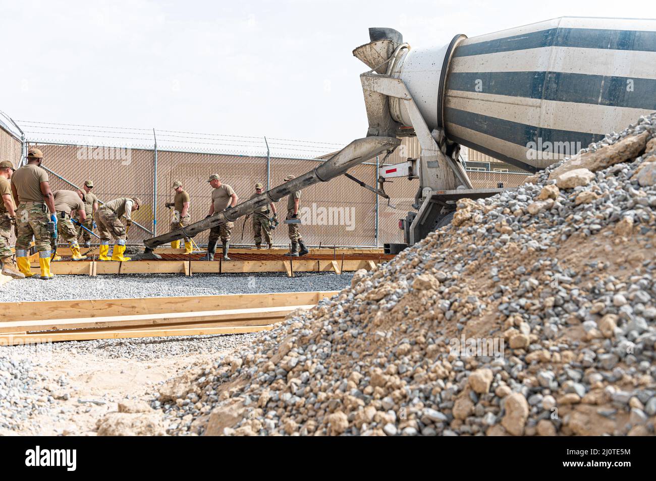 U.S. Airmen with the 577th Expeditionary Prime Beef Squadron, 1st ...