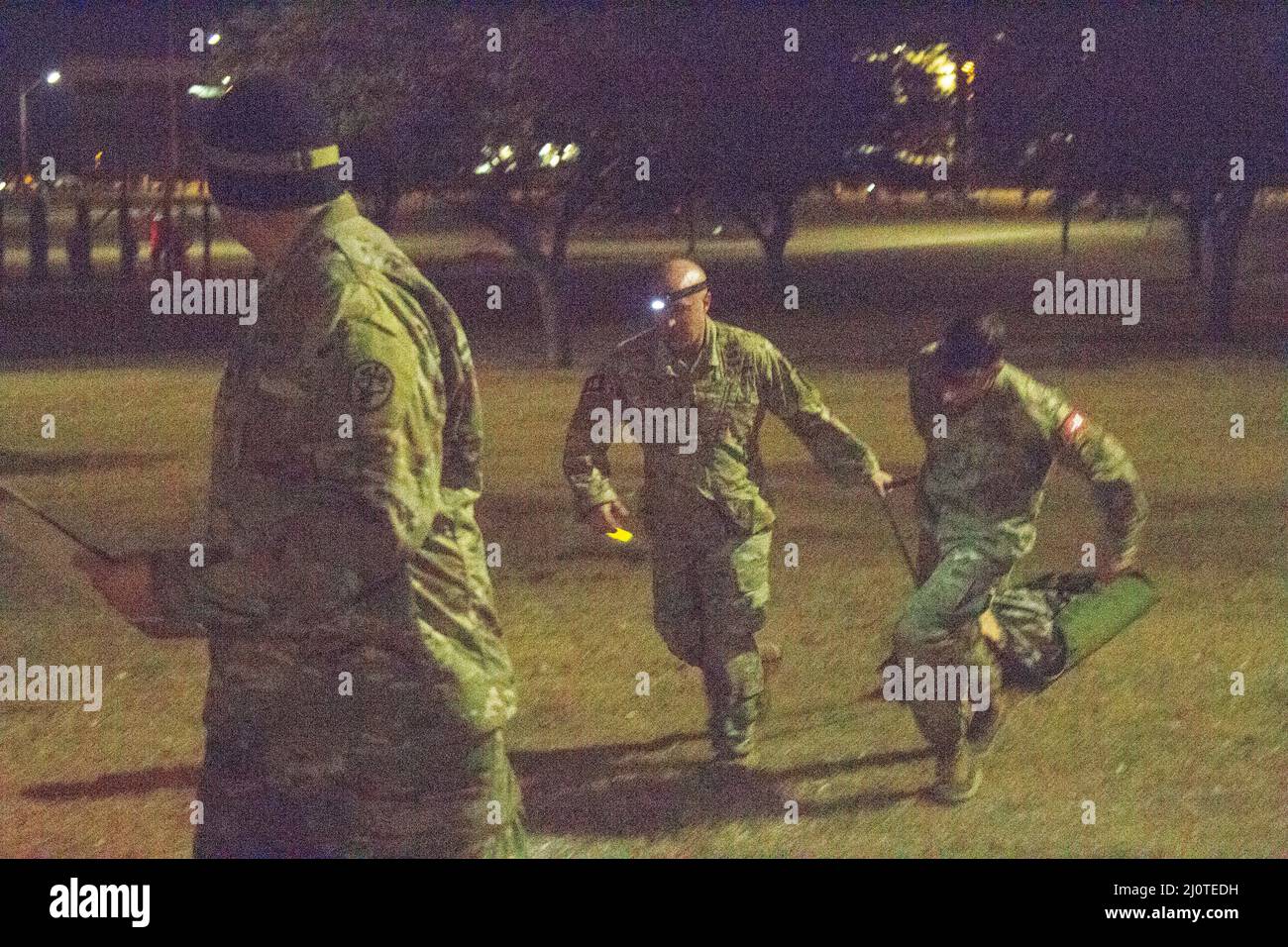A team of Soldiers participate in the Army Combat Fitness Test as a ...