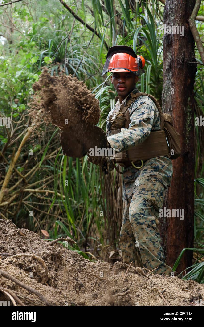 U.S. Marine Corps Lance Cpl. Hugh Nash, a combat engineer with Alpha ...
