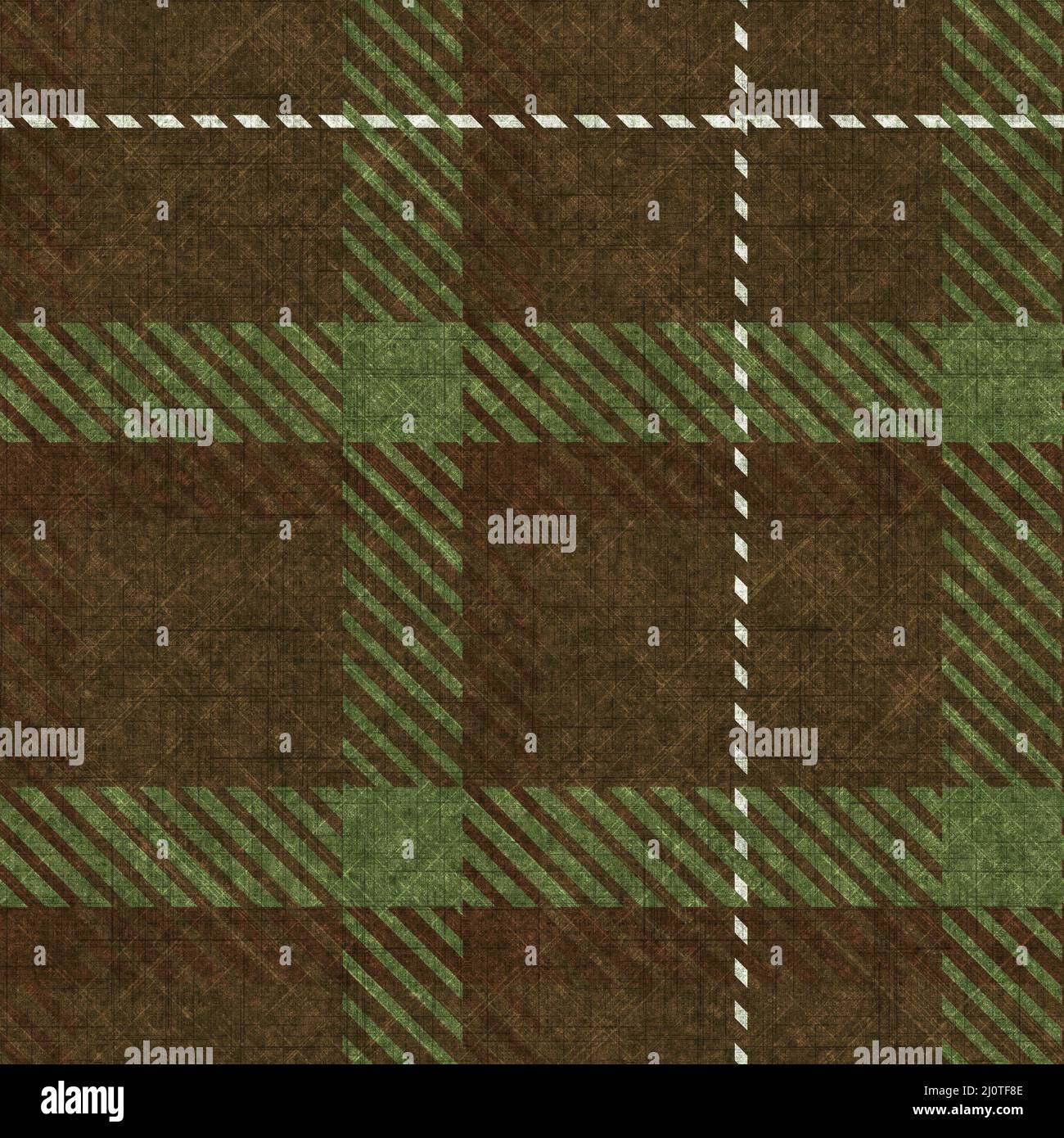 Muted green winter woven plaid texture. Seamless woolen scottish style ...