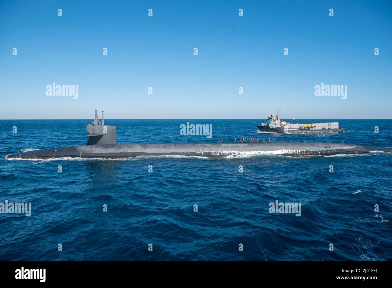 ATLANTIC OCEAN (Jan. 24, 2022) The Ohio-class ballistic-missile ...