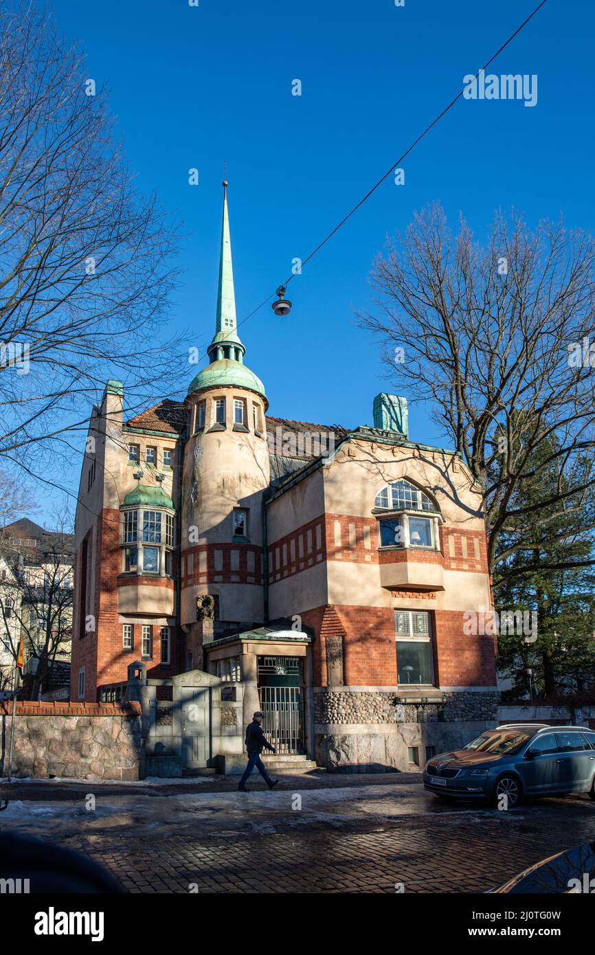 Villa Johanna, Jugend or National Romantic Style residential building ...