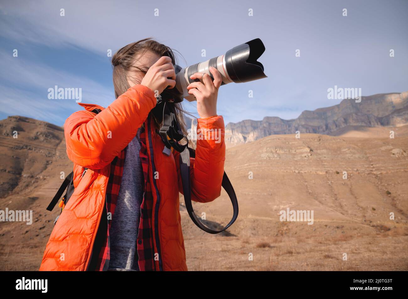 Woman and landscape hi-res stock photography and images - Alamy
