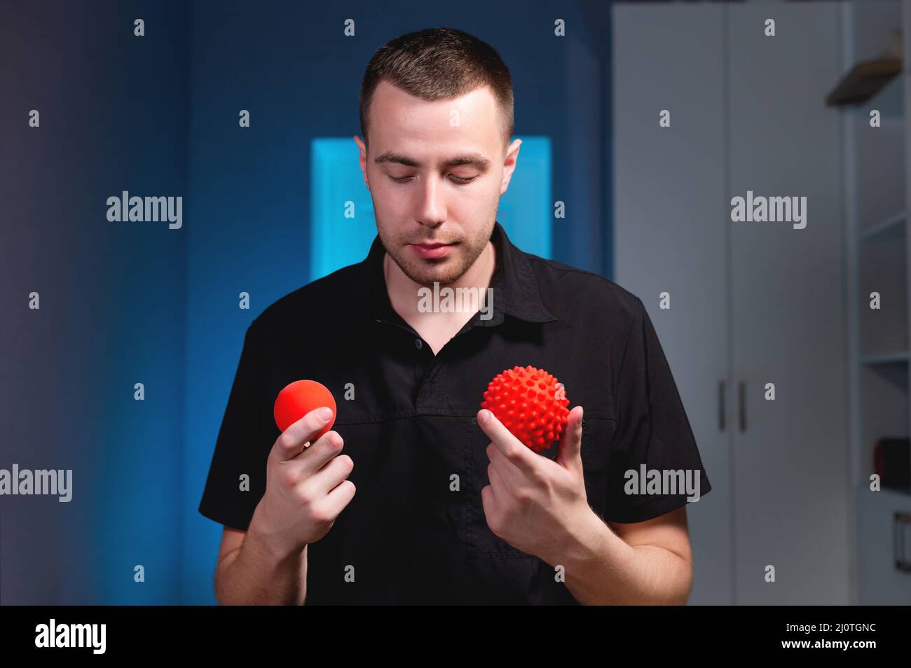 Professional massage uniform hi-res stock photography and images - Alamy