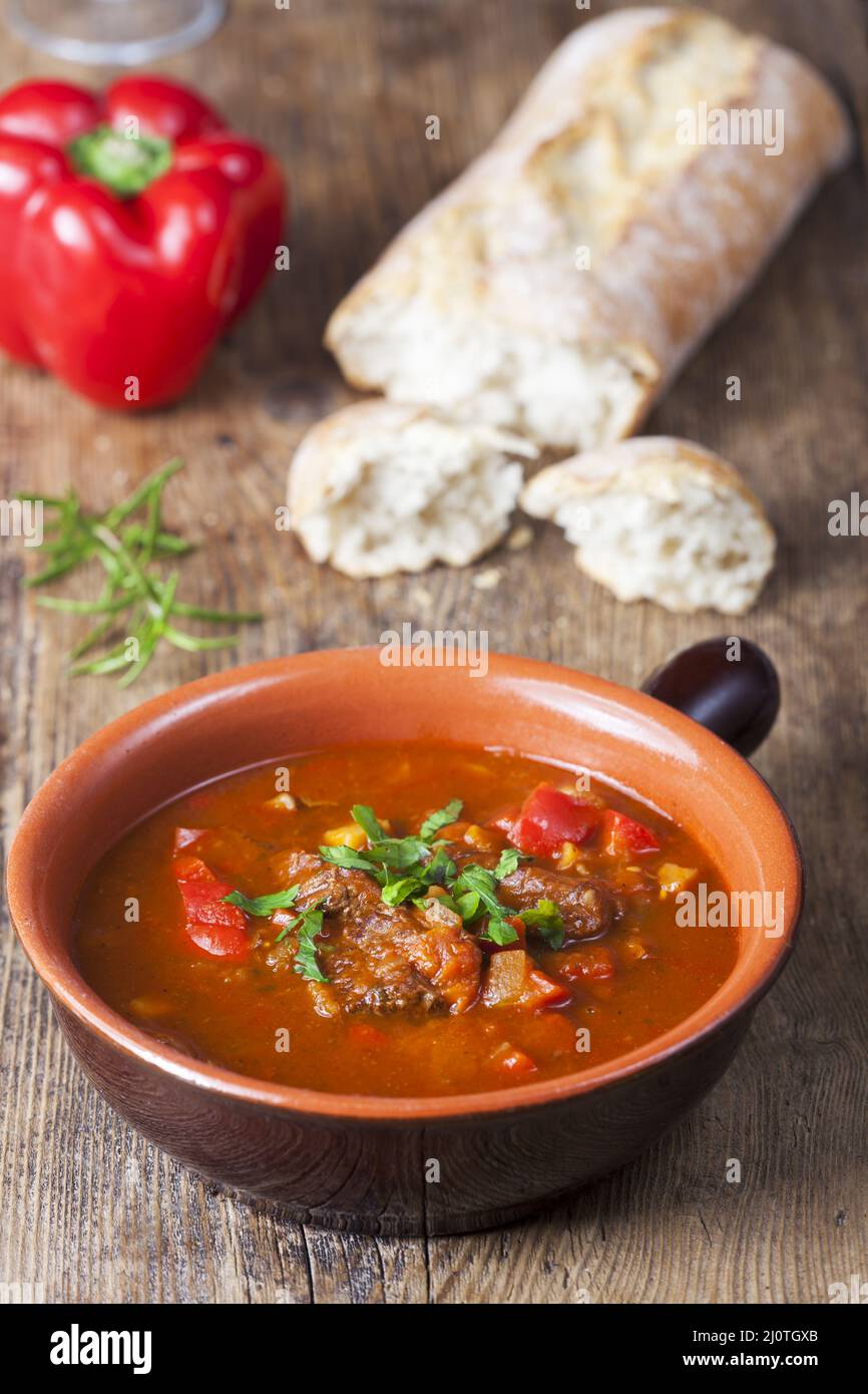 Game goulash dumplings red hi-res stock photography and images - Alamy