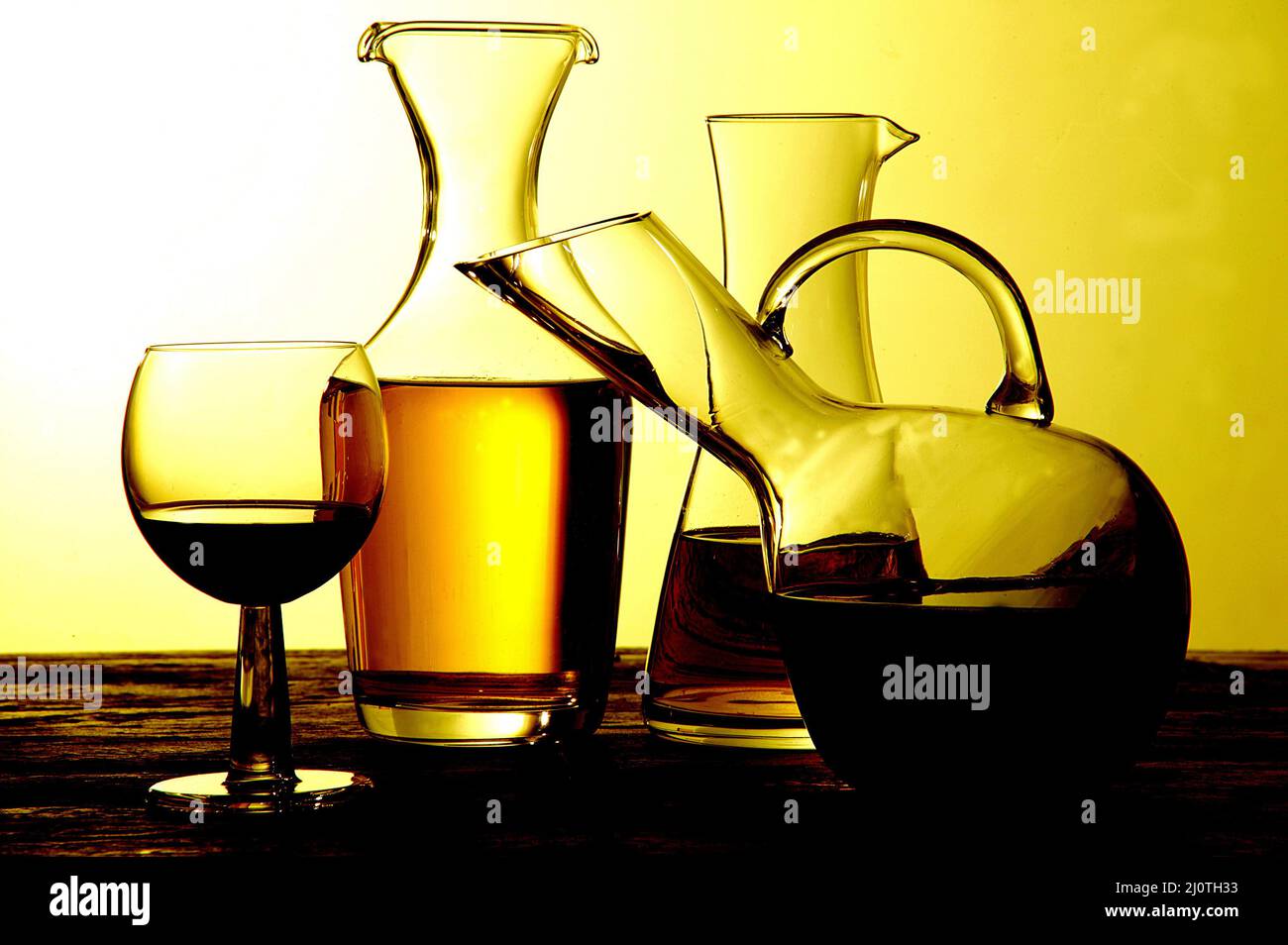 Artistic picture of glassware with special lighting Stock Photo - Alamy