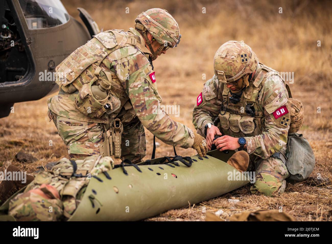 Spc. Brandon Gracia (left) and Staff Sgt. Ismael Marquez, 4th Infantry ...