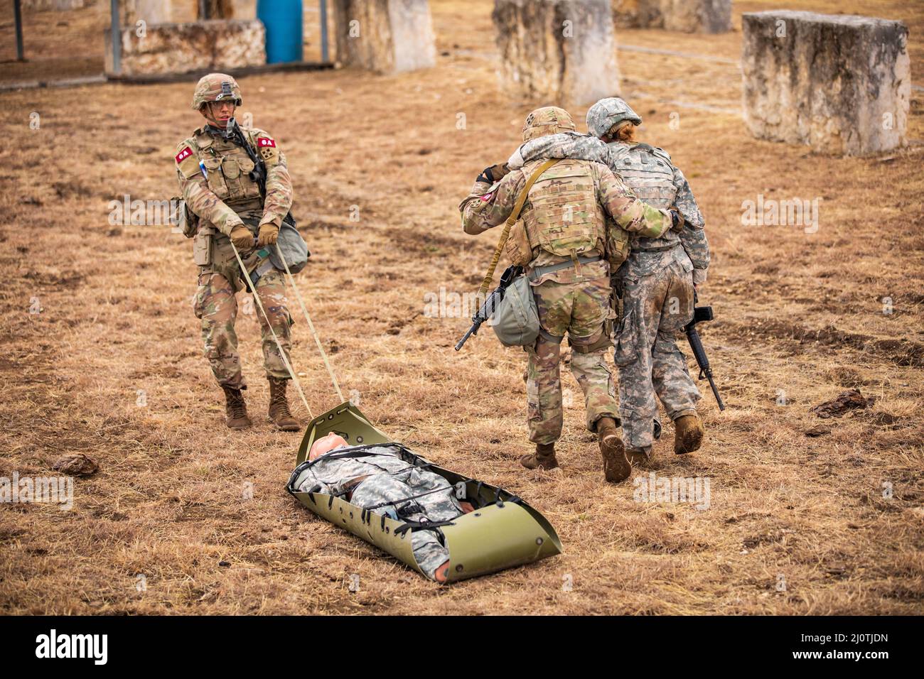 Spc. Brandon Gracia (left) and Staff Sgt. Ismael Marquez, 4th Infantry ...
