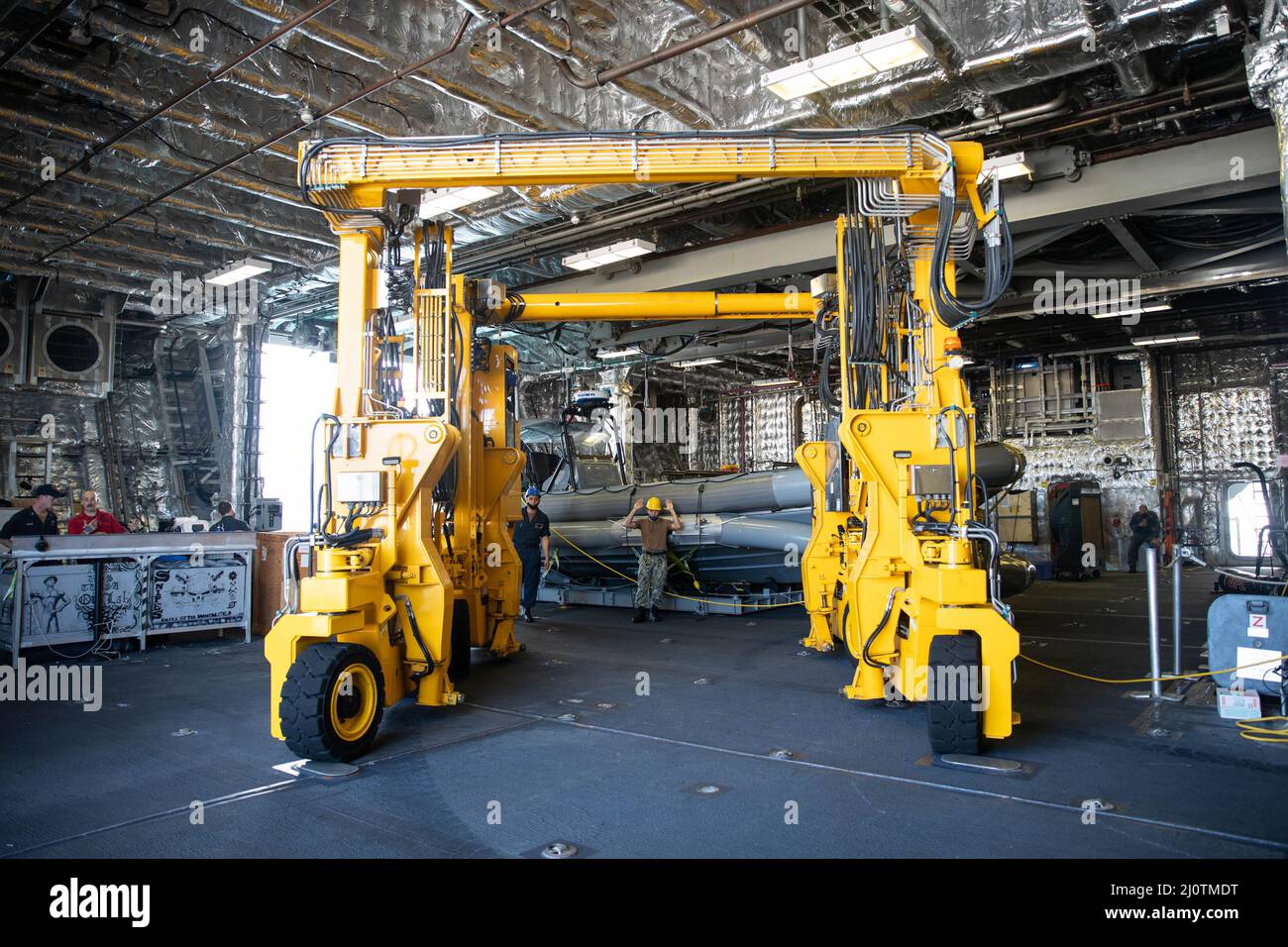 220126-N-LI768-1036 APRA HARBOR, Guam (Jan. 26, 2022) – Sailors conduct ...