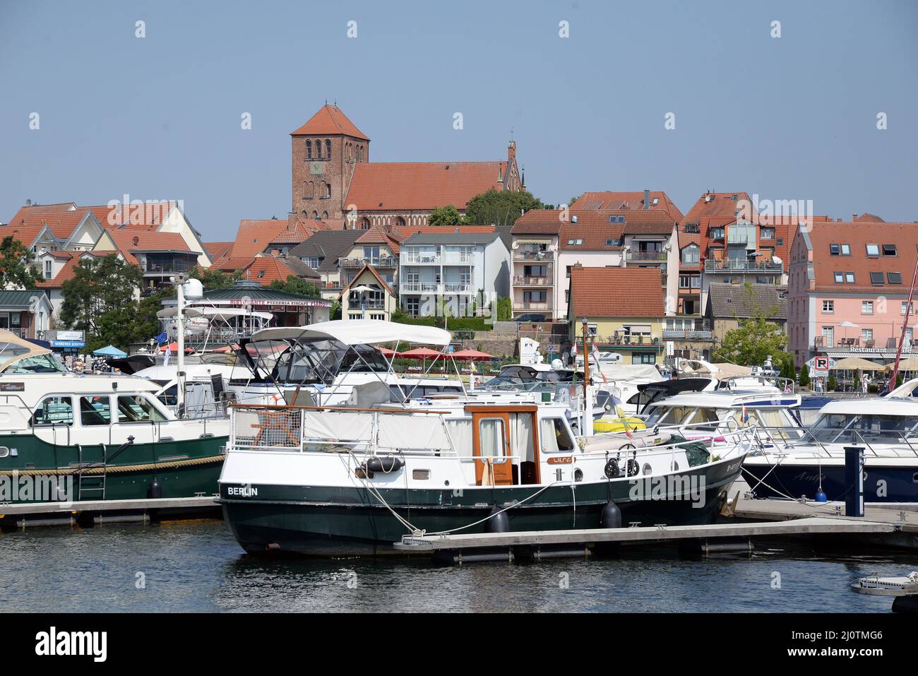Port in Waren on the Mueritz Stock Photo - Alamy