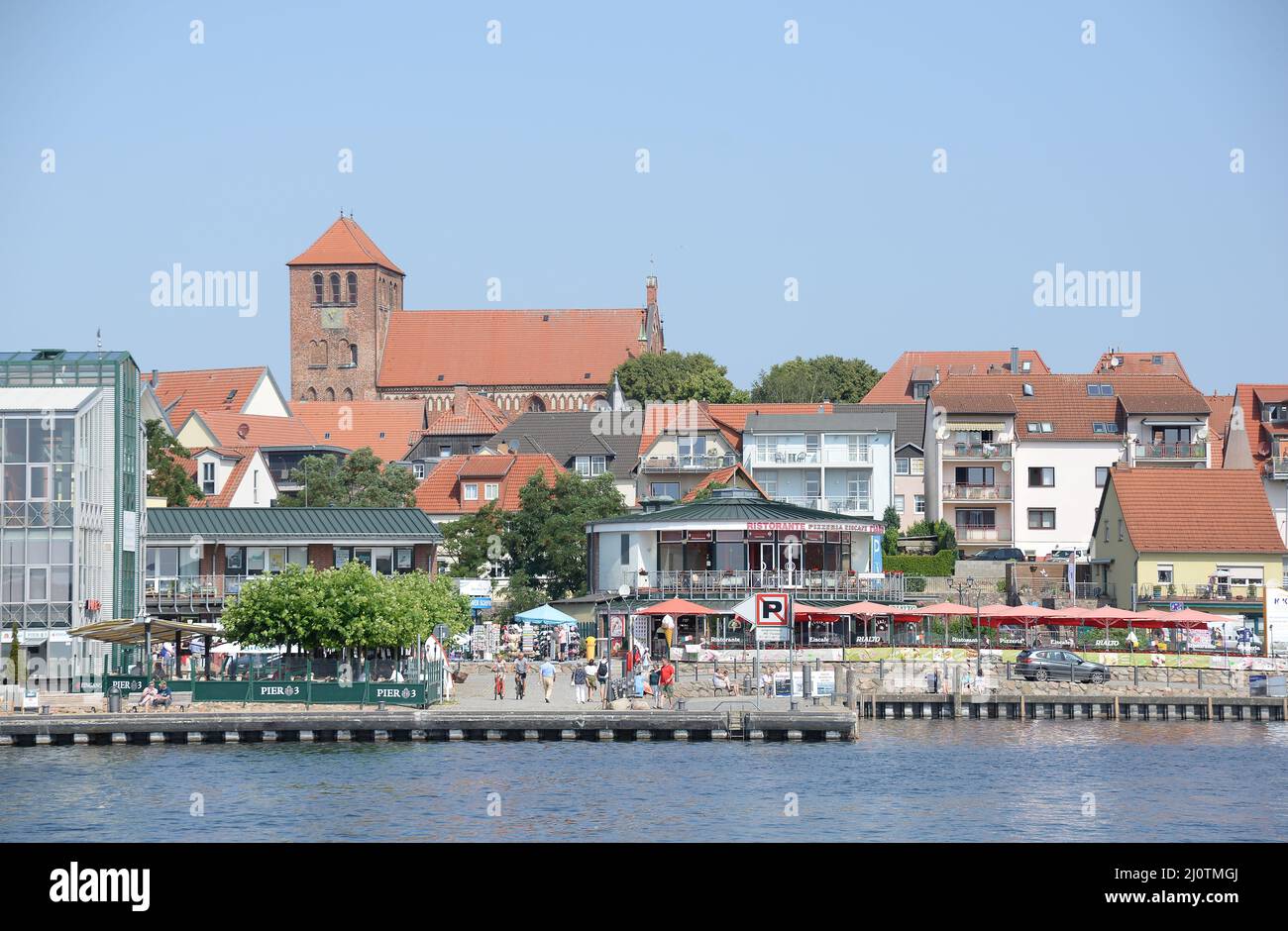 Port in Waren on the Mueritz Stock Photo - Alamy
