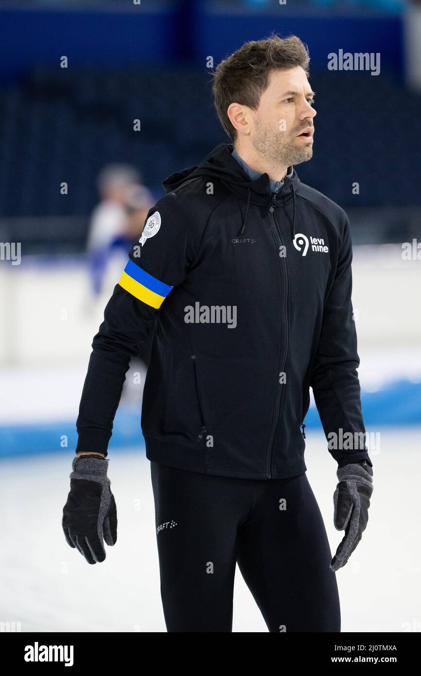 Simon Keizer at the Dutch 100 at Thialf in Heerenveen. (Photo by DPPA ...