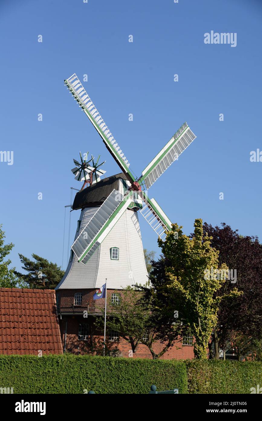 Windmill in Artlenburg Stock Photo - Alamy