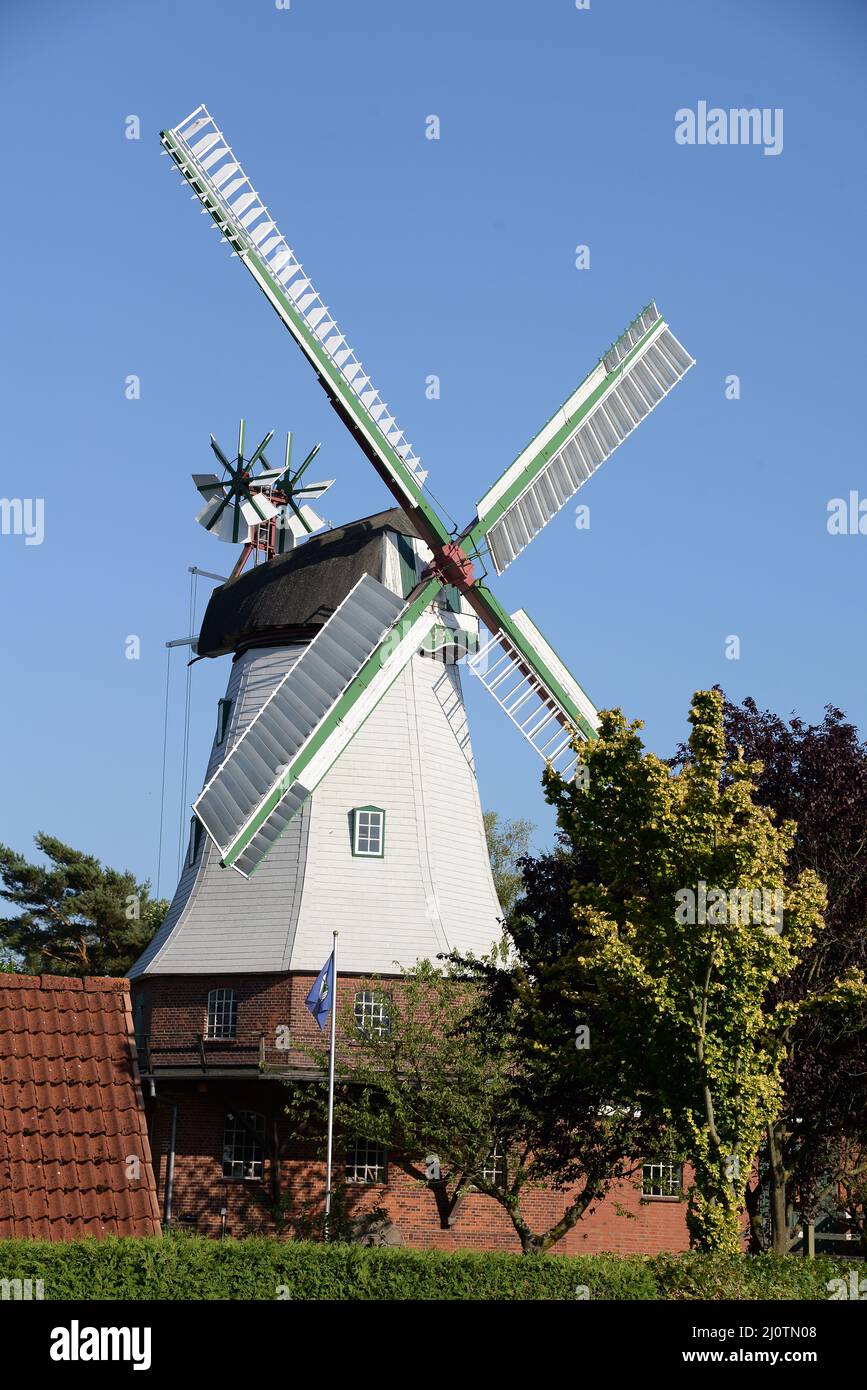 Windmill in Artlenburg Stock Photo - Alamy