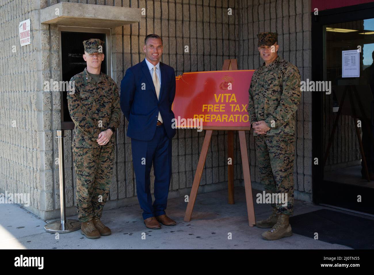 U.S. Marine Col. Mark Schnakenberg, the regional officer in charge of ...