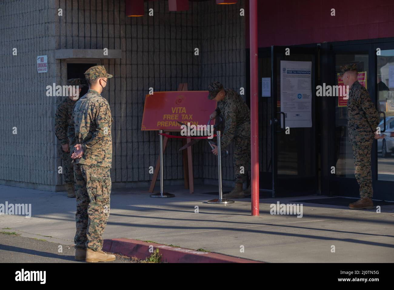 U.S. Marine Col. Daniel Whitley, the commanding officer of Headquarters ...