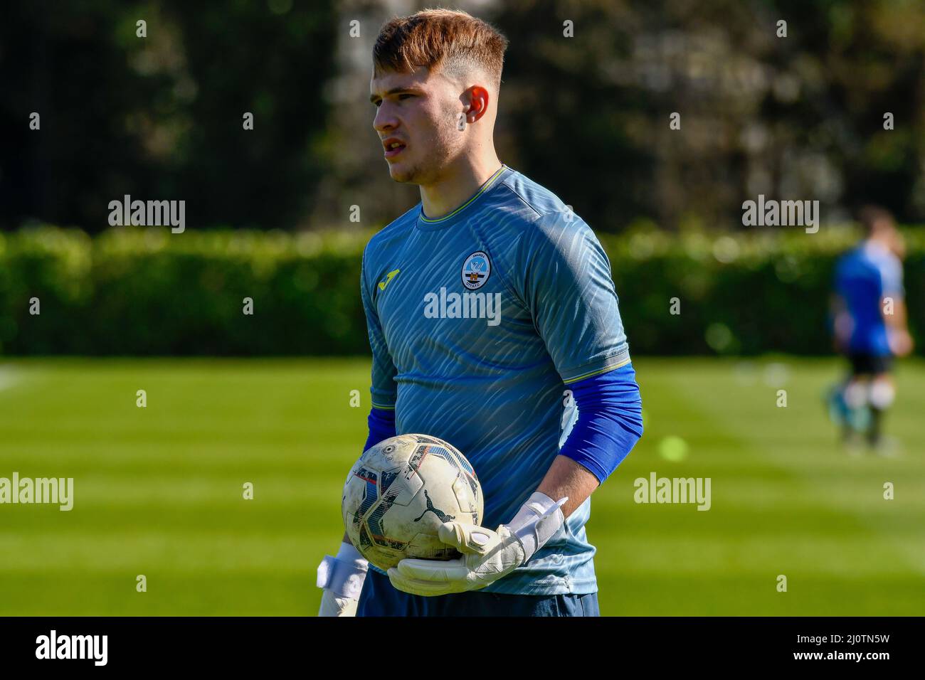 Swansea, Wales. 19 March, 2022. Ewan Griffiths of Swansea City Under ...