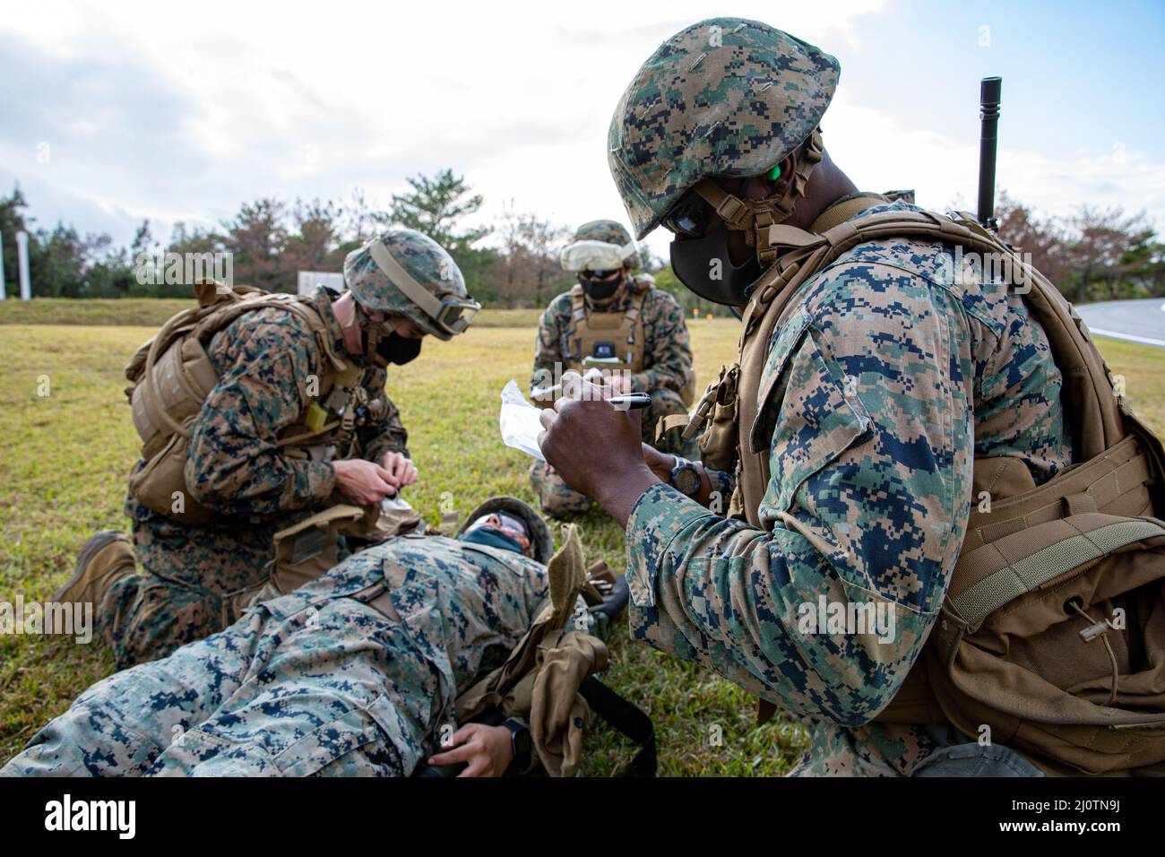U.S. Marines and Sailors with Combat Logistics Regiment 37, 3rd Marine ...