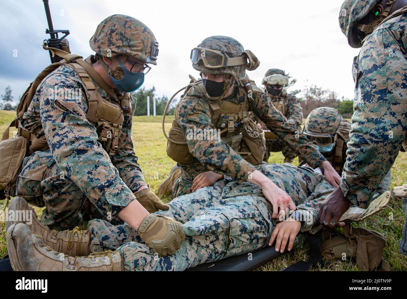 U.S. Marines and Sailors with Combat Logistics Regiment 37, 3rd Marine ...