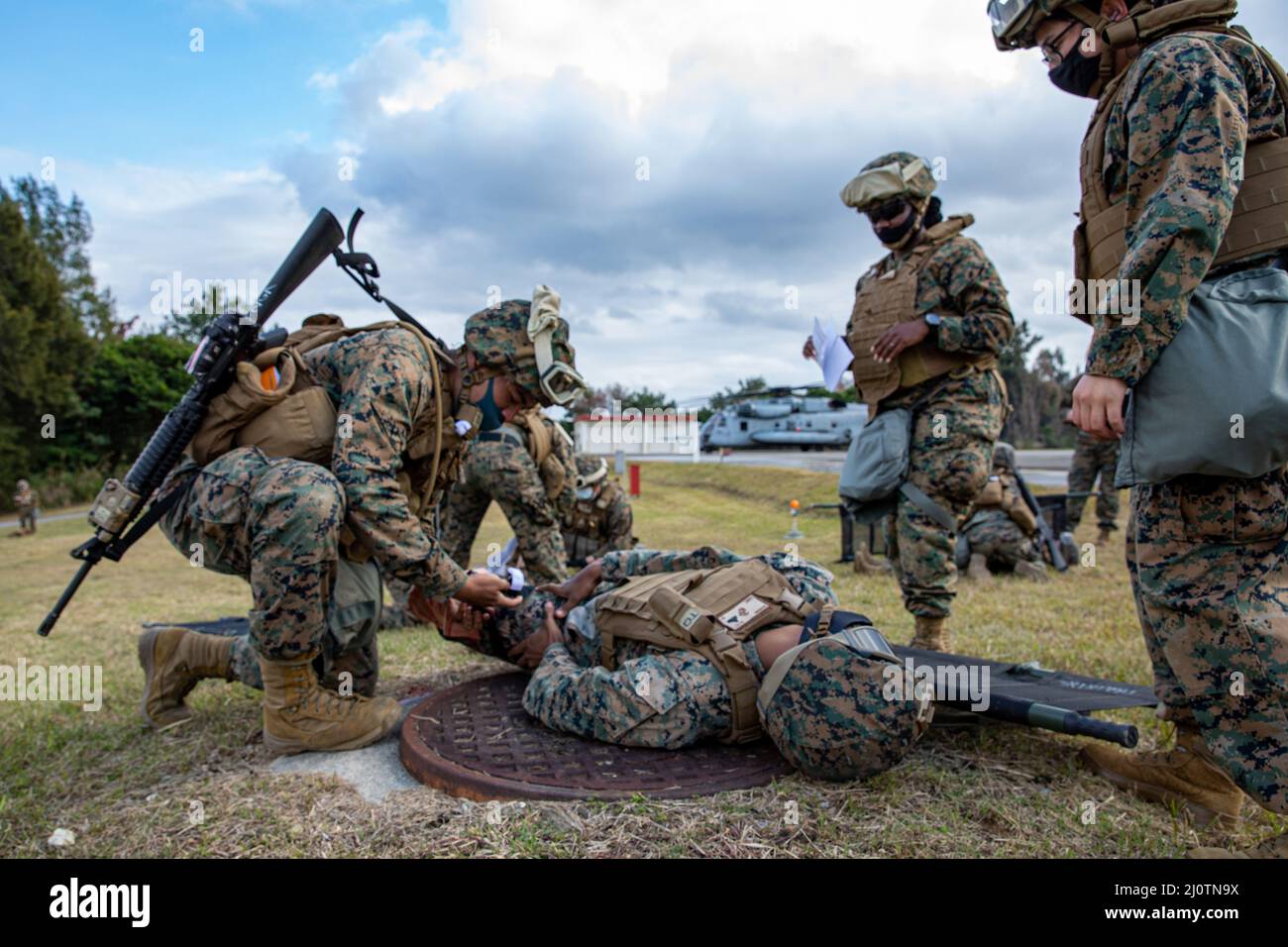 U.S. Marines and Sailors with Combat Logistics Regiment 37, 3rd Marine ...
