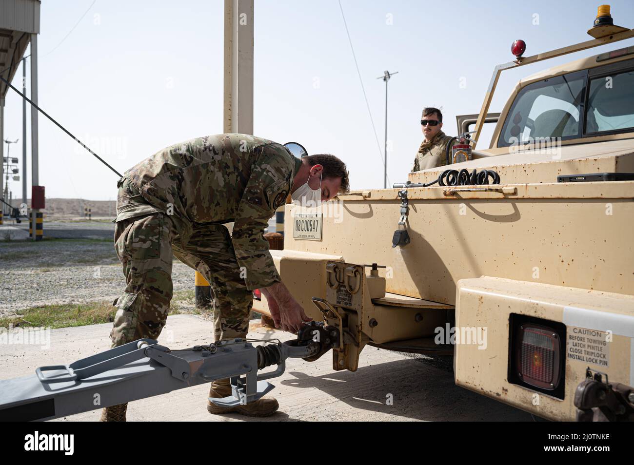 U.S. Air Force Staff Sgt. Trent Pedersen, munitions crew chief ...