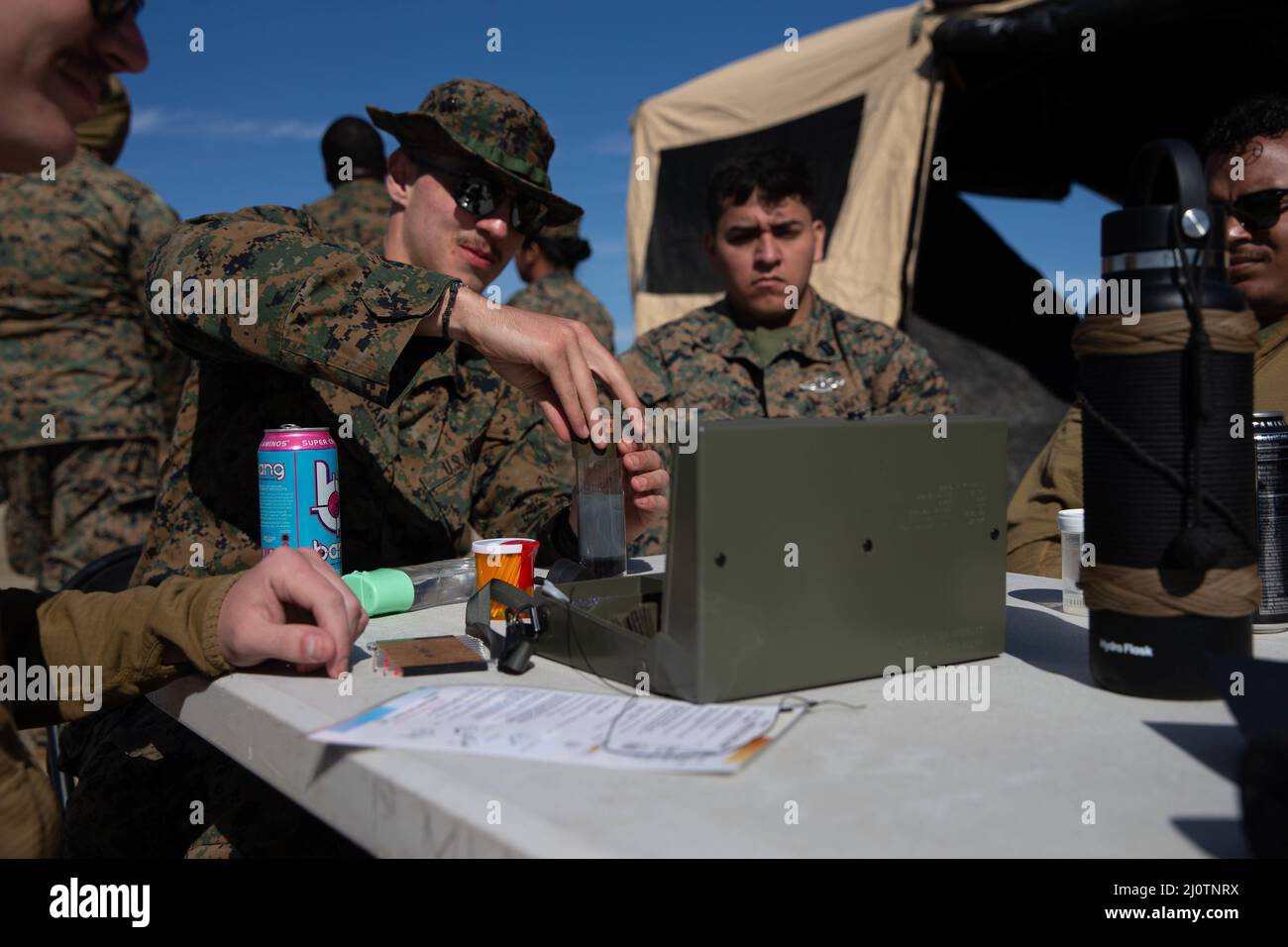 U.S. Sailors with 1st Medical Battalion, 1st Marine Logistics Group, I ...