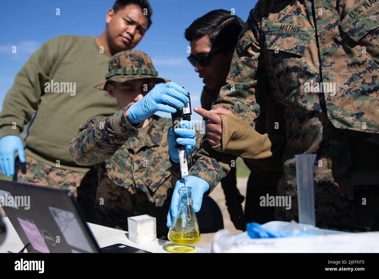 U.S. Sailors with 1st Medical Battalion, 1st Marine Logistics Group, I ...