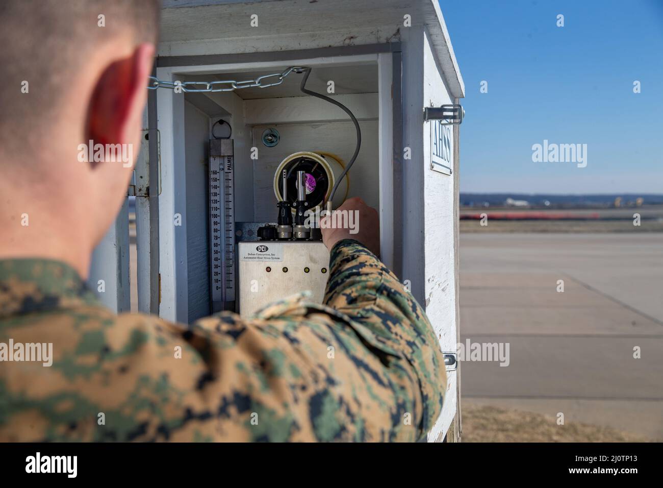 U.S. Marine Corps Cpl. Haydon R. King, a meteorology and oceanography ...