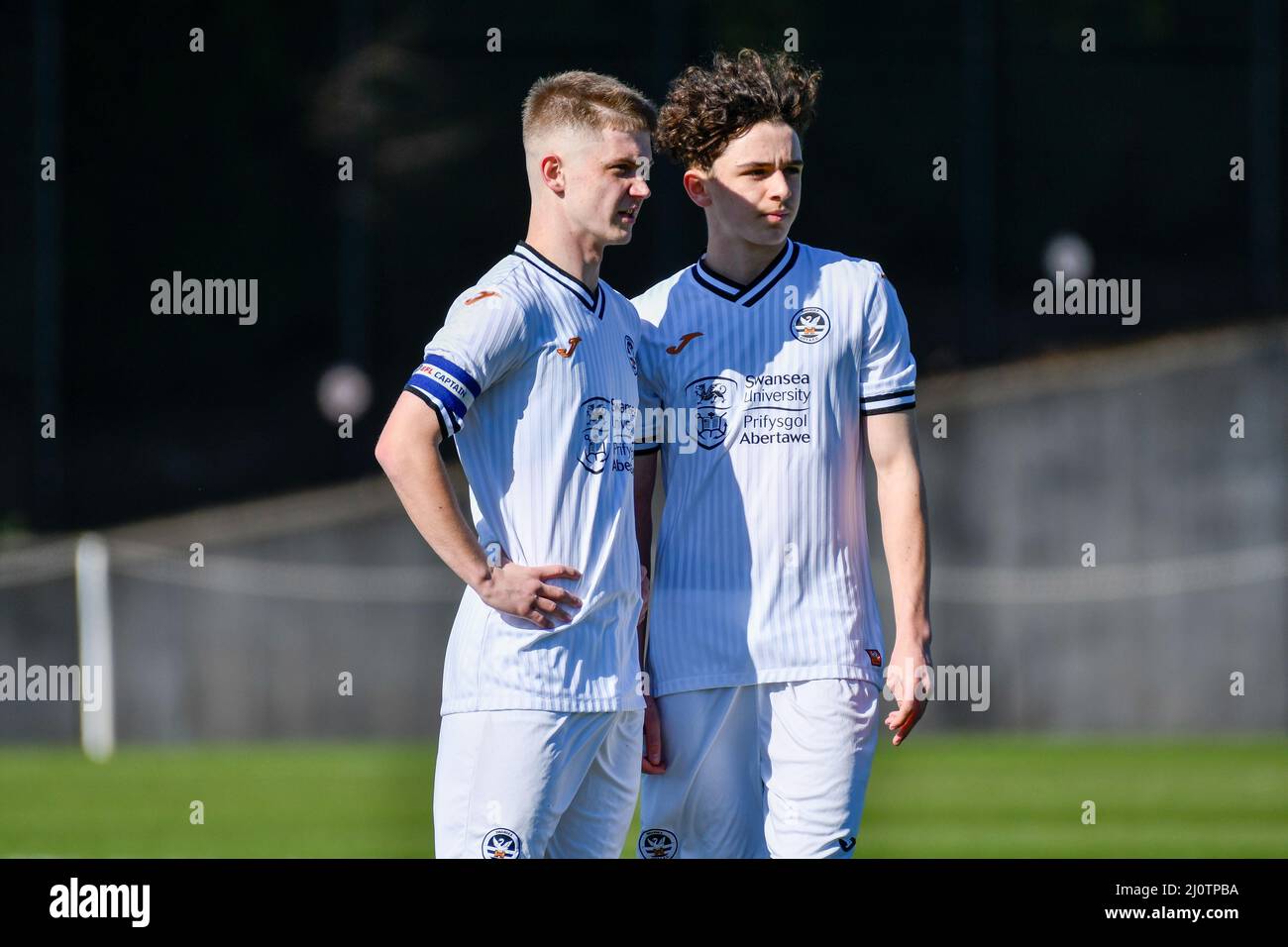 Swansea, Wales. 19 March, 2022. Josh Edwards of Swansea City Under 18s ...