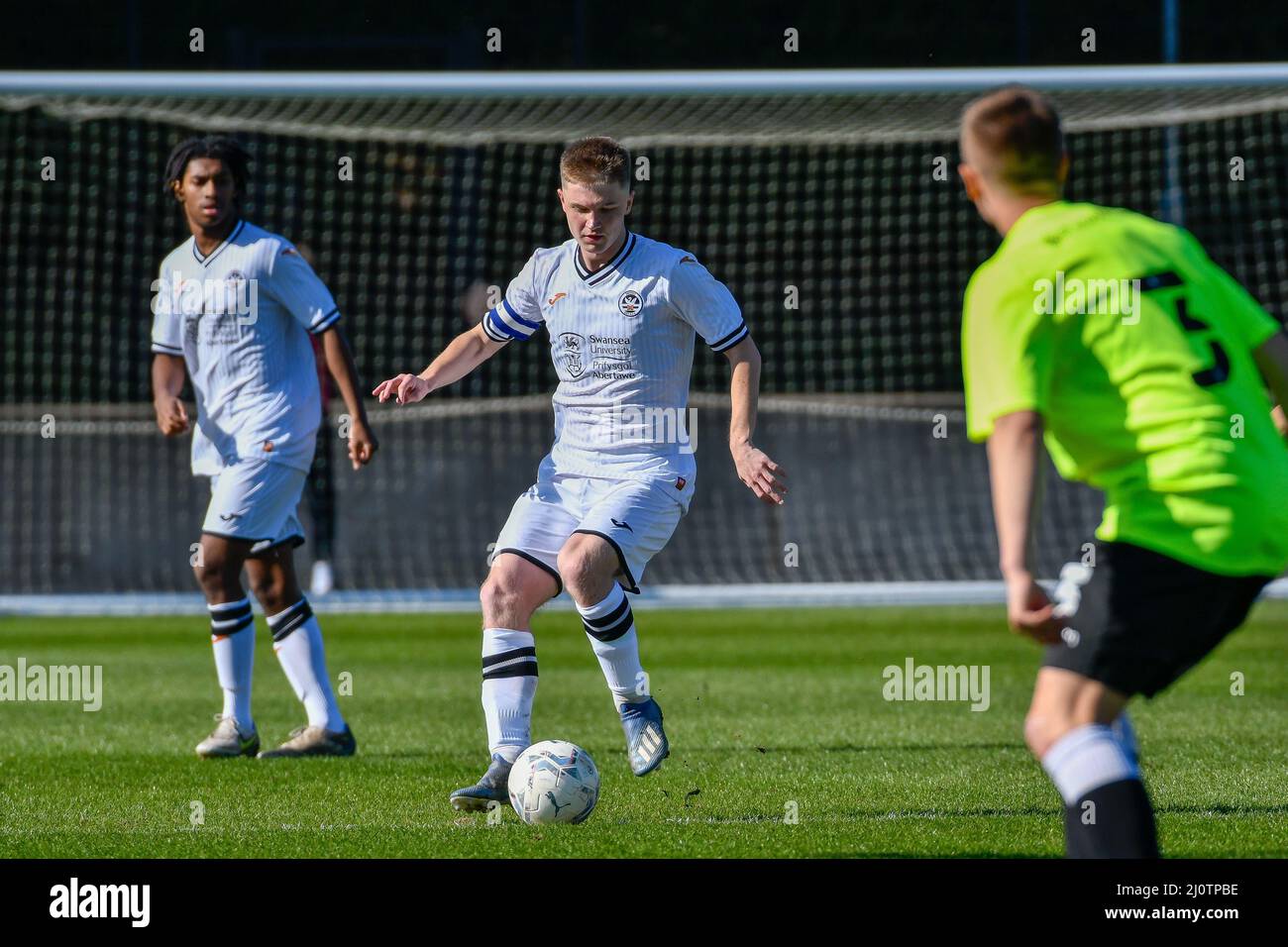 Swansea, Wales. 19 March, 2022. Josh Edwards of Swansea City Under 18s ...