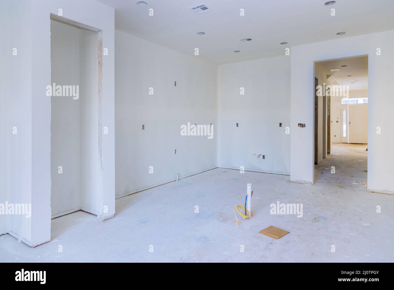 Construction building industry new home construction interior drywall ...