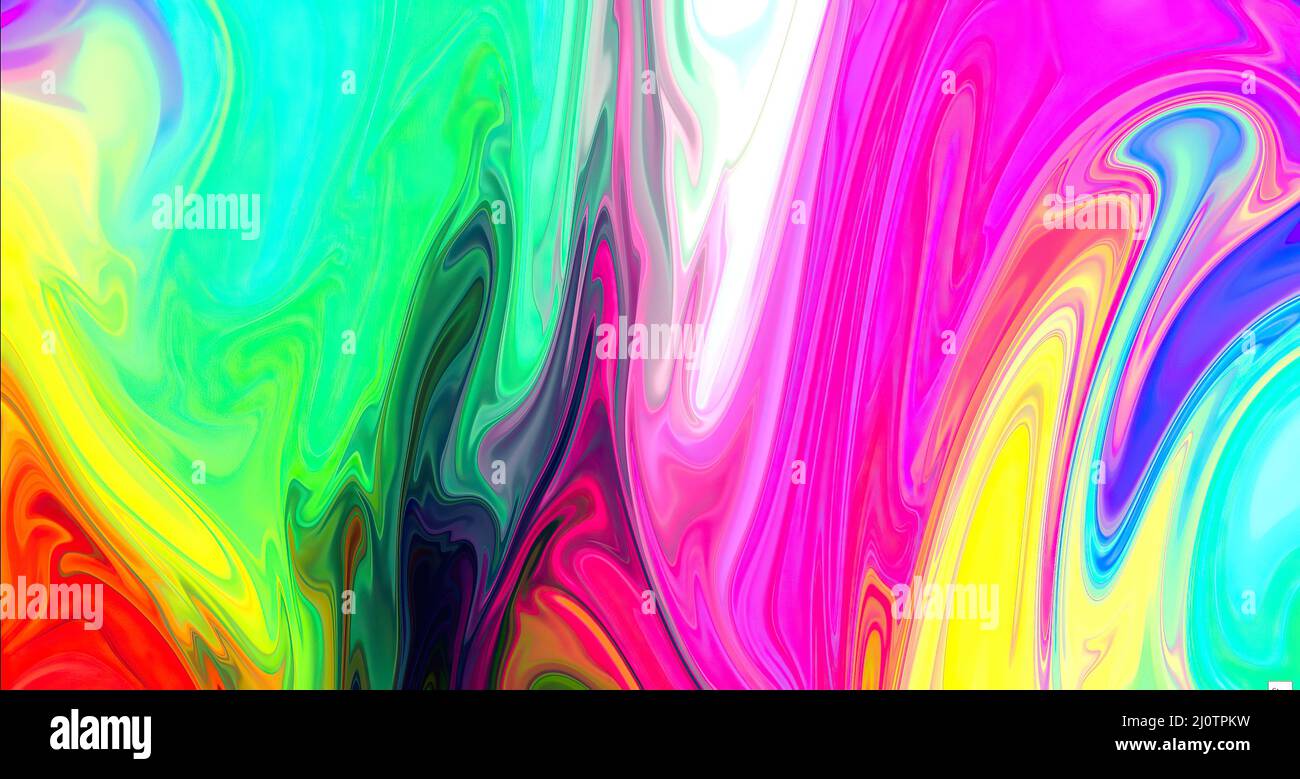 Colorful paint mix with gradient vivid colors Stock Photo - Alamy