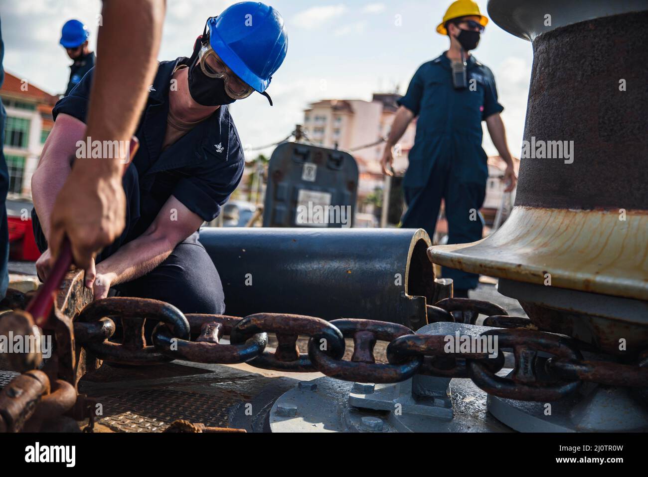 220126-N-GF955-1143 COLON, Panama - (Jan. 26, 2022) -- Mineman 2nd ...