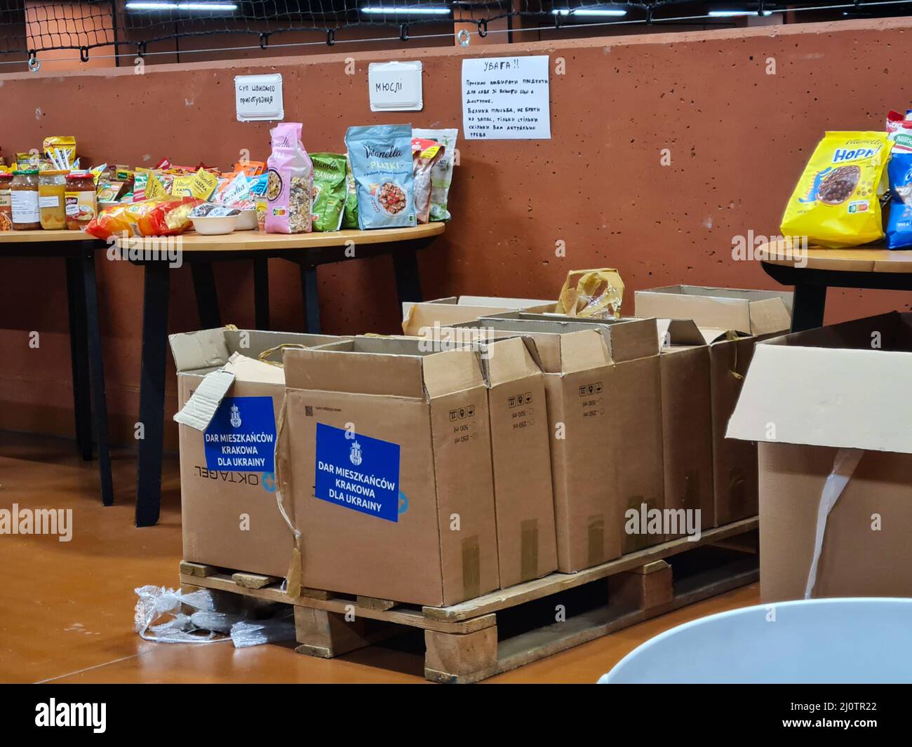 Humanitarian aid boxes hi-res stock photography and images - Alamy