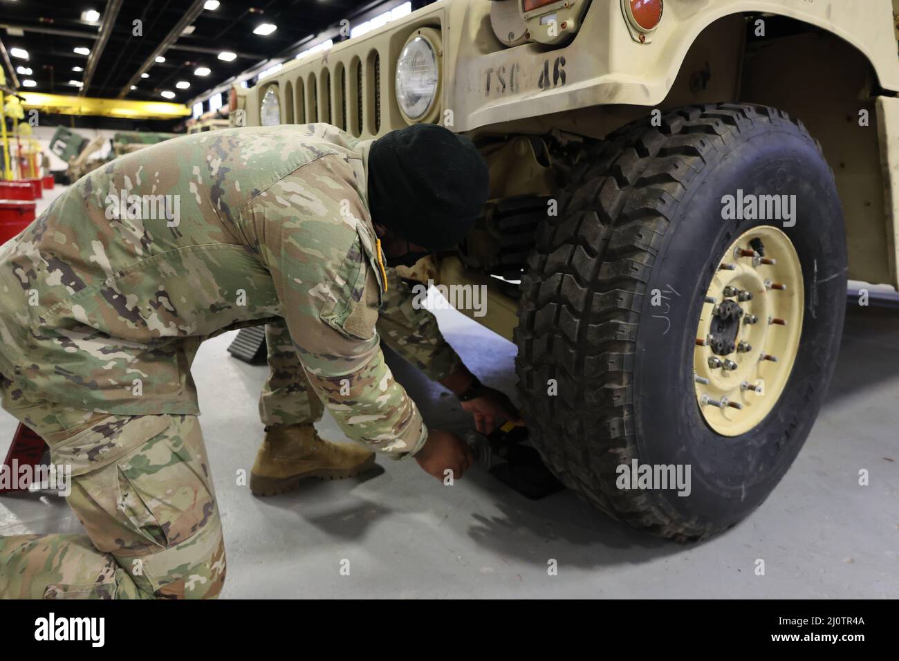 Spc. Brandon Stevenson, wheeled vehicle mechanic, 1st Theater ...