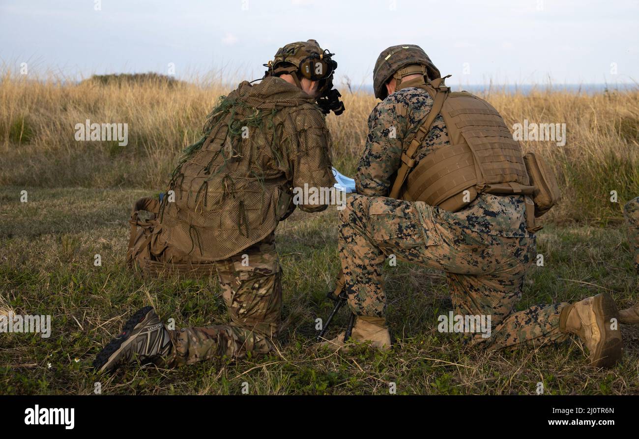 A U.S. Marine with 3d Battalion, 12th Marine Regiment, 3d Marine ...