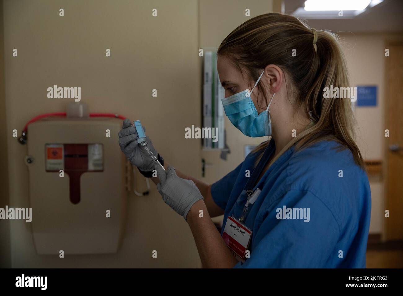 PROVIDENCE, R.I. – U.S. Army 1st Lt. Kristian Hill, a registered nurse ...