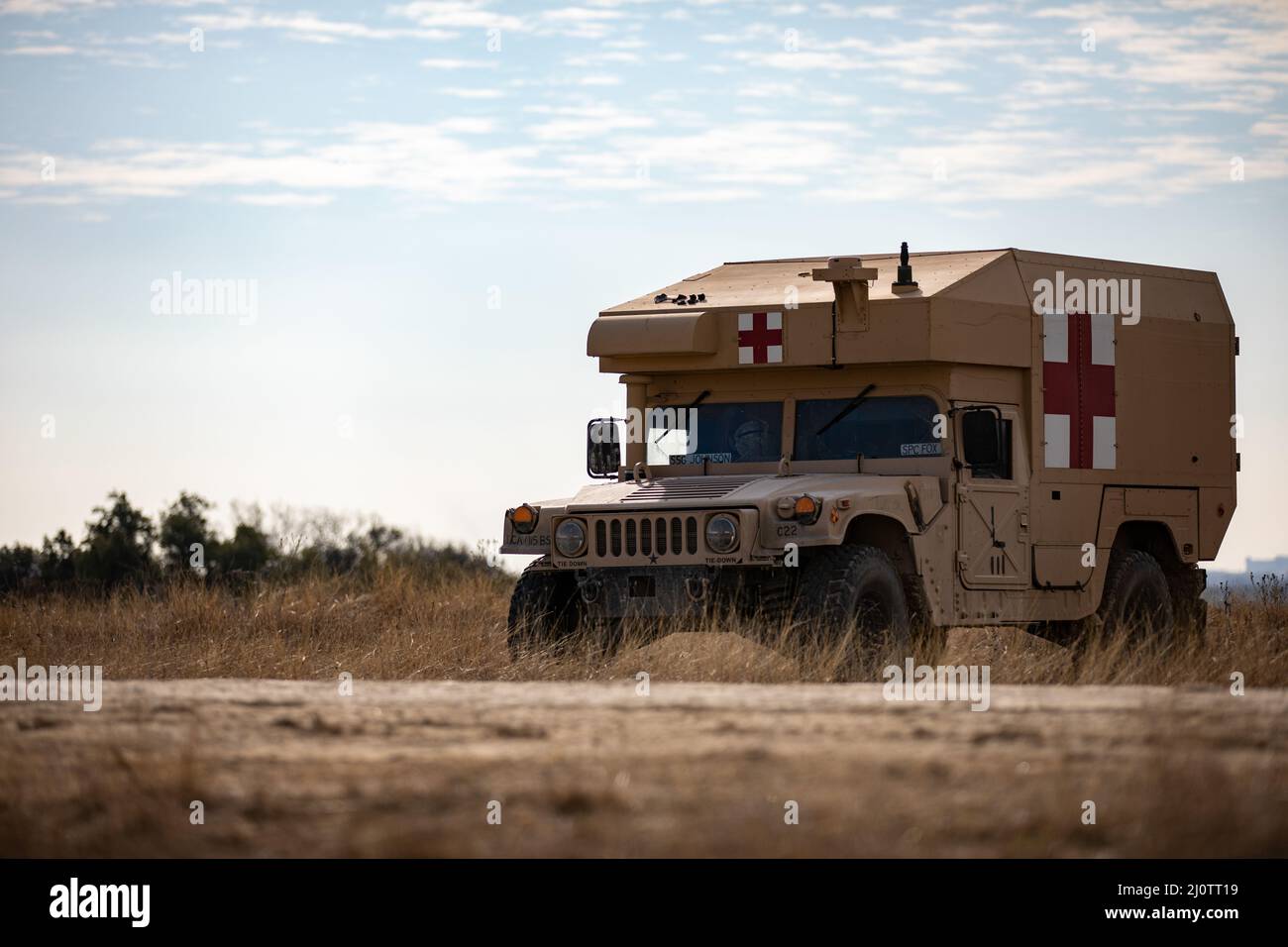An M997A3 Tactical Humvee Ambulance sits idle at the Army's Best Medic ...