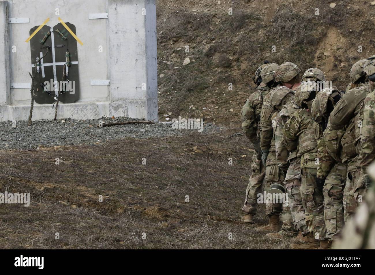 U.S. Army combat engineers with 1st Brigade Engineer Battalion, 1st ...
