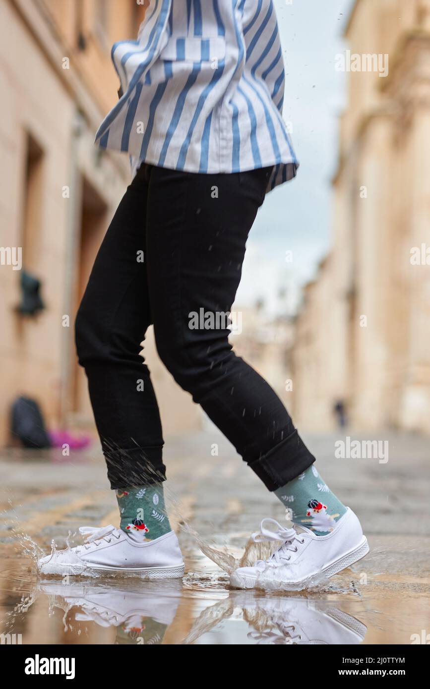 Puddle legs hi-res stock photography and images - Alamy