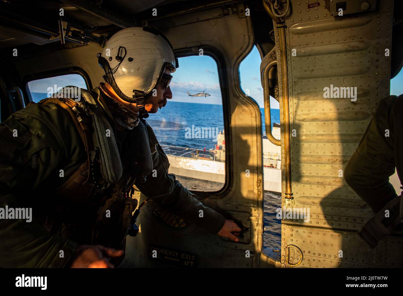 220127-N-YP095-1143 MEDITERRANEAN SEA (Jan. 27, 2022) Naval Air Crewman ...
