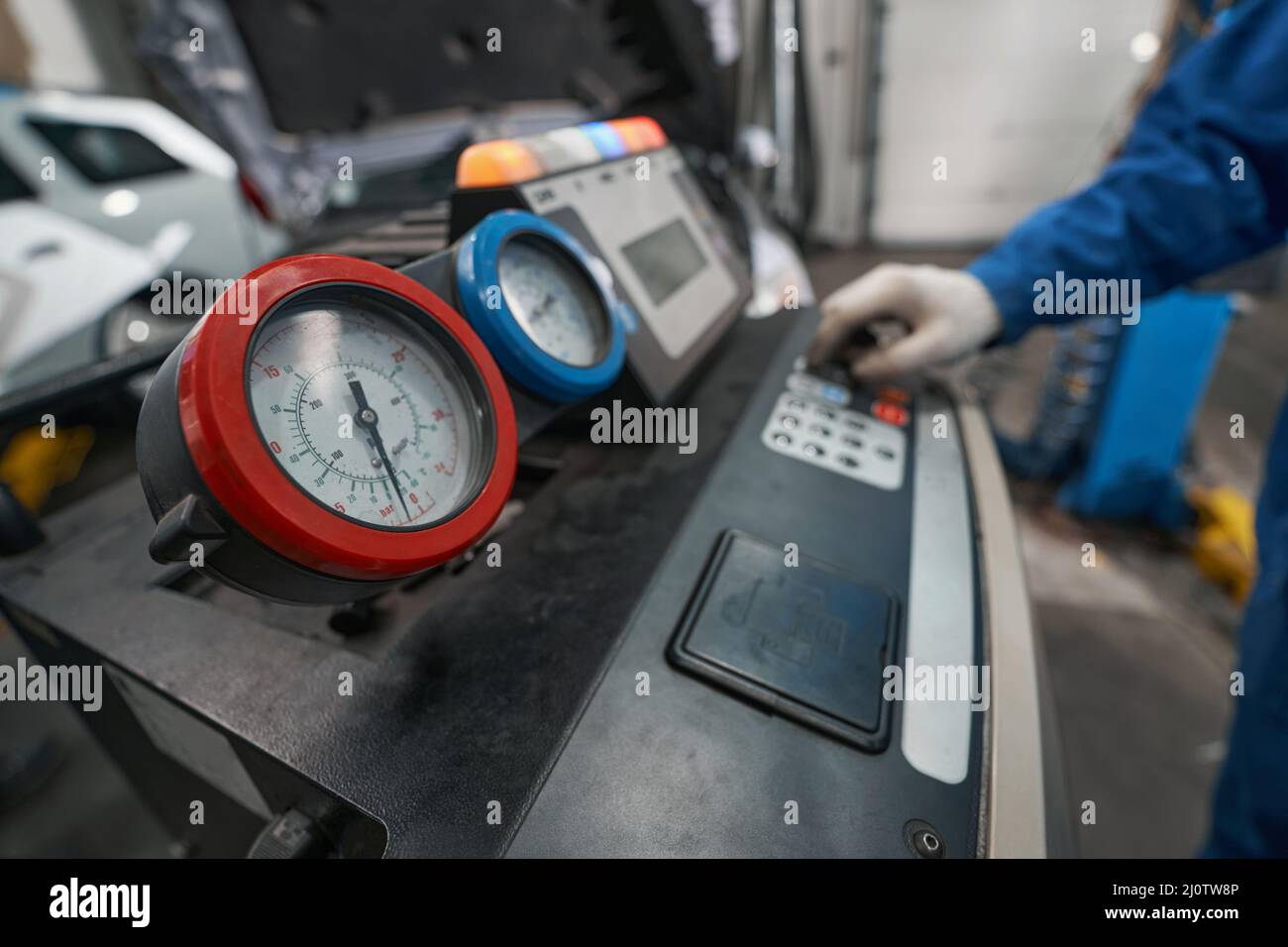 Close-up photo of apparatus for measuring and diagnosing Stock Photo ...