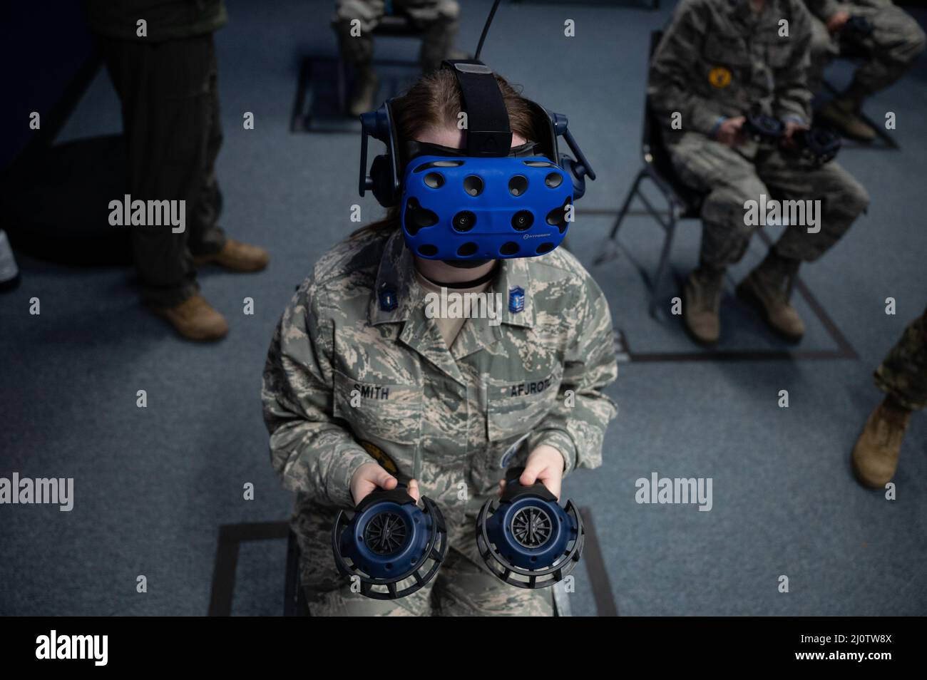 An Air Force Junior Reserve Officers’ Training Corps (JROTC) cadet from ...