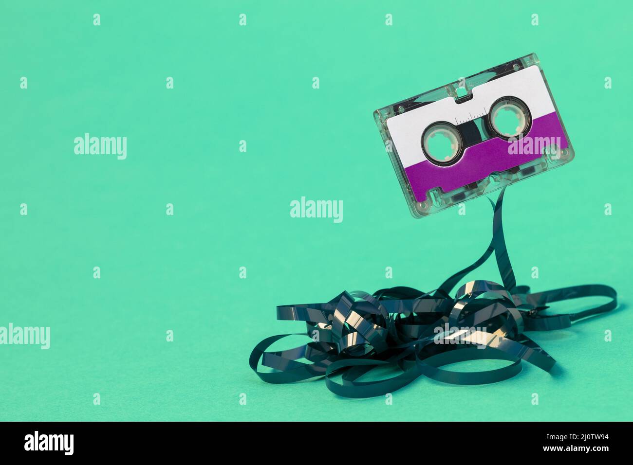 Audio cassette pulled out hi-res stock photography and images - Alamy