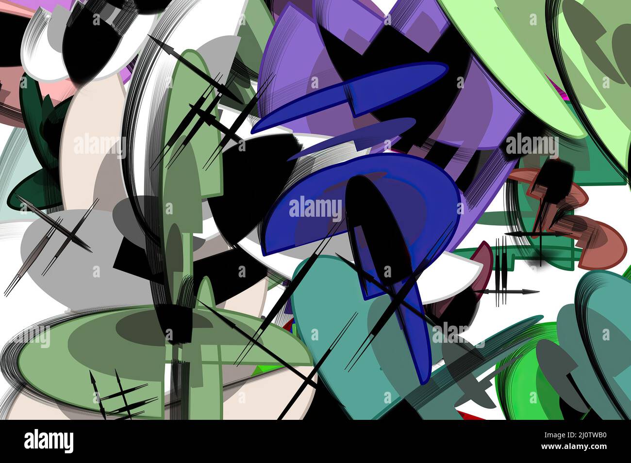 Abstract bright geometric repeats backdrop graffiti pattern Stock Photo ...